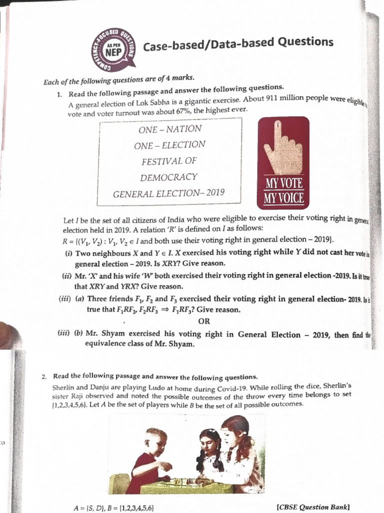 Case Base Questions of Relation and Functions | PDF