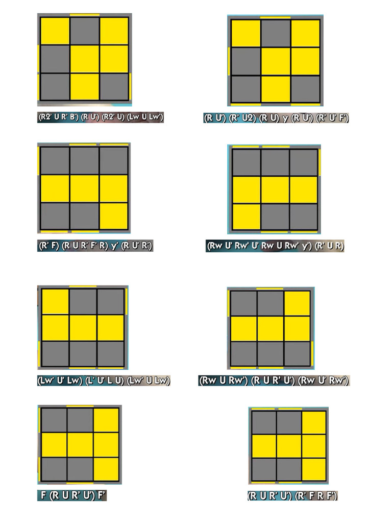 Algoritmos Cubos Rubik | PDF