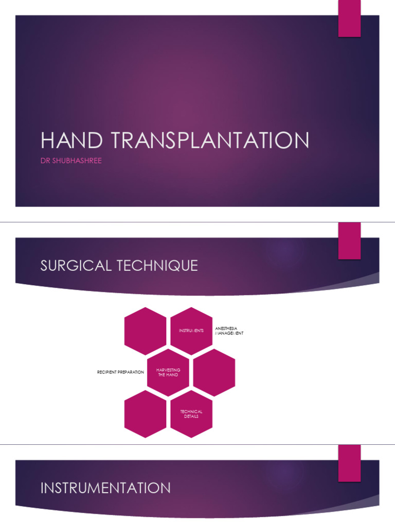 Shubh Hand Transplantation | PDF | Transplant Rejection | Bone