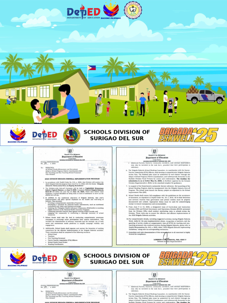Brigada Eskwela Tarp Layout 1 | PDF