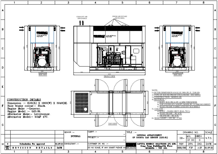 High Horsepower Gas Generator Design | PDF