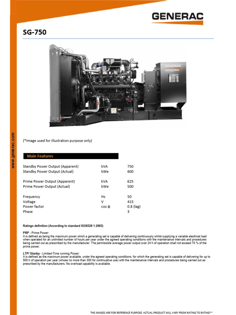 SG750 CANOPY (Generac) CPCB4+ | PDF | Energy Technology | Manufactured ...