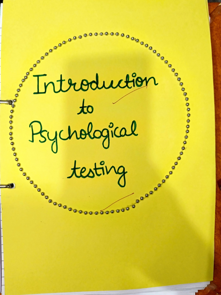 Psychology Practical File | PDF