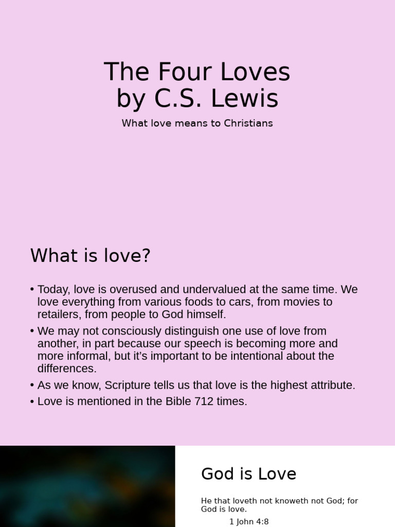 Understanding C.S. Lewis's Four Loves | PDF | Love | Romance (Love)