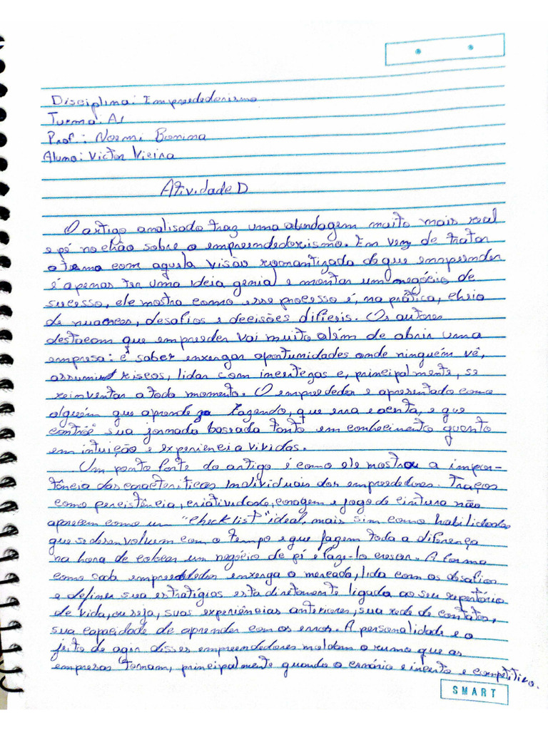 Manuscrito - Atividade D | PDF