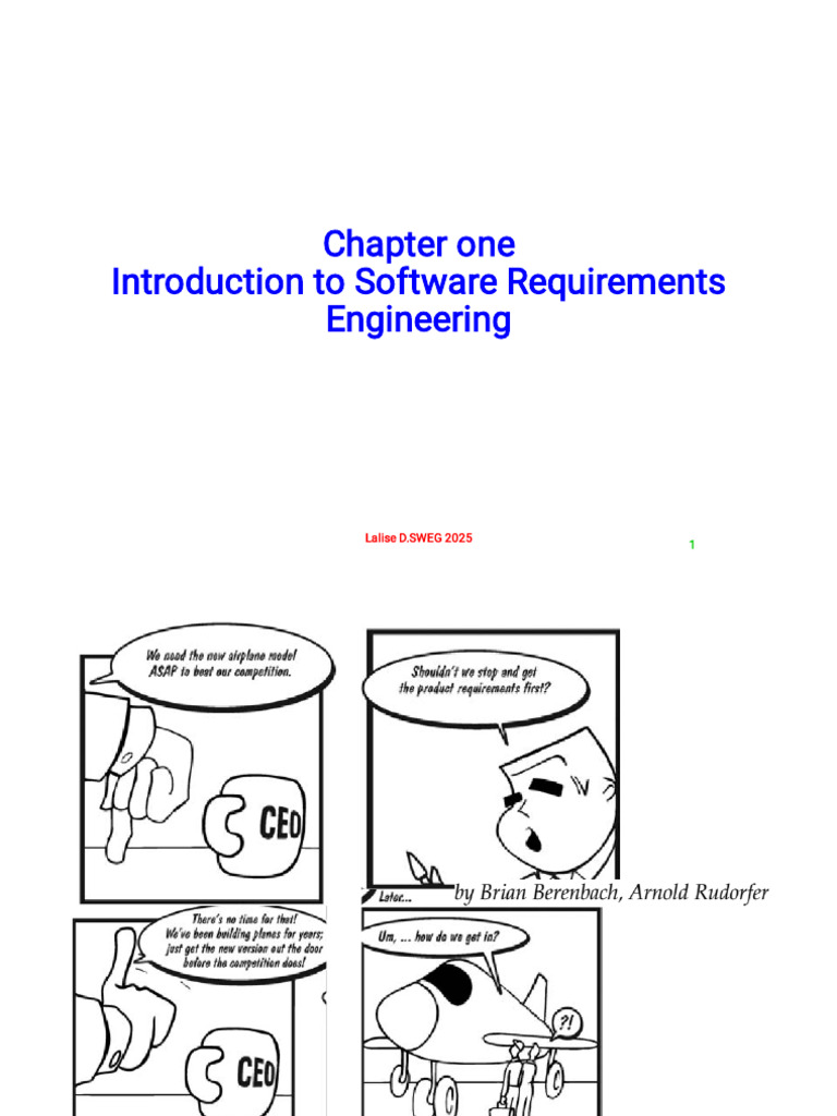 Chapter 1 - Introduction-Requirements Engineering | PDF | System | Personal Computers