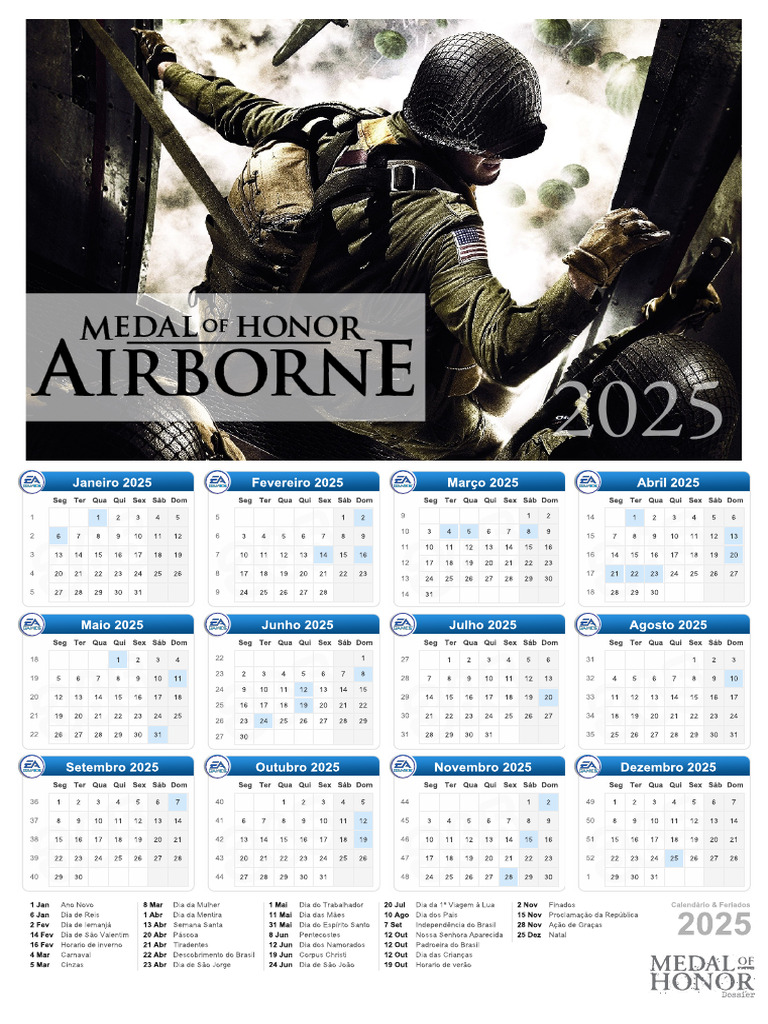 Calendário 2025 Airborne | PDF