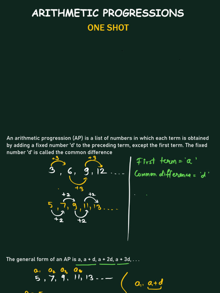Arithmetic Progression | PDF