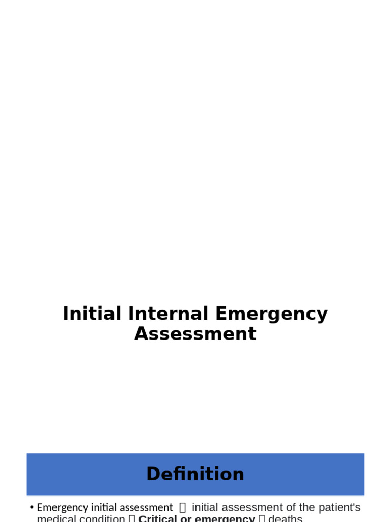 Slide Initial Assesment Emergency Internal Medicine | PDF | Pulse | Shock (Circulatory)