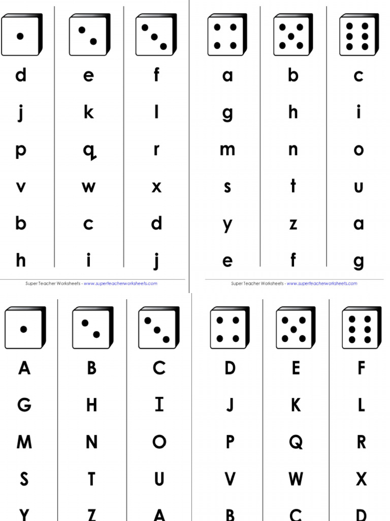 Letter Dice | PDF