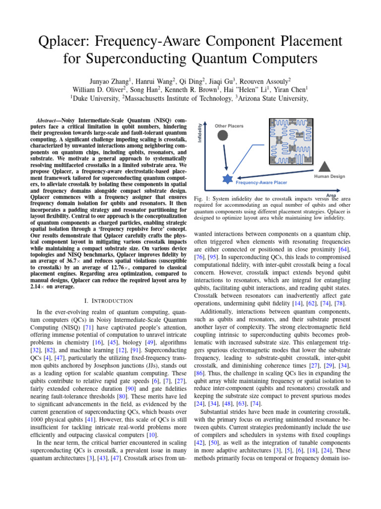ISCA2025-Qplacer - Frequency-Aware Component Placement For ...