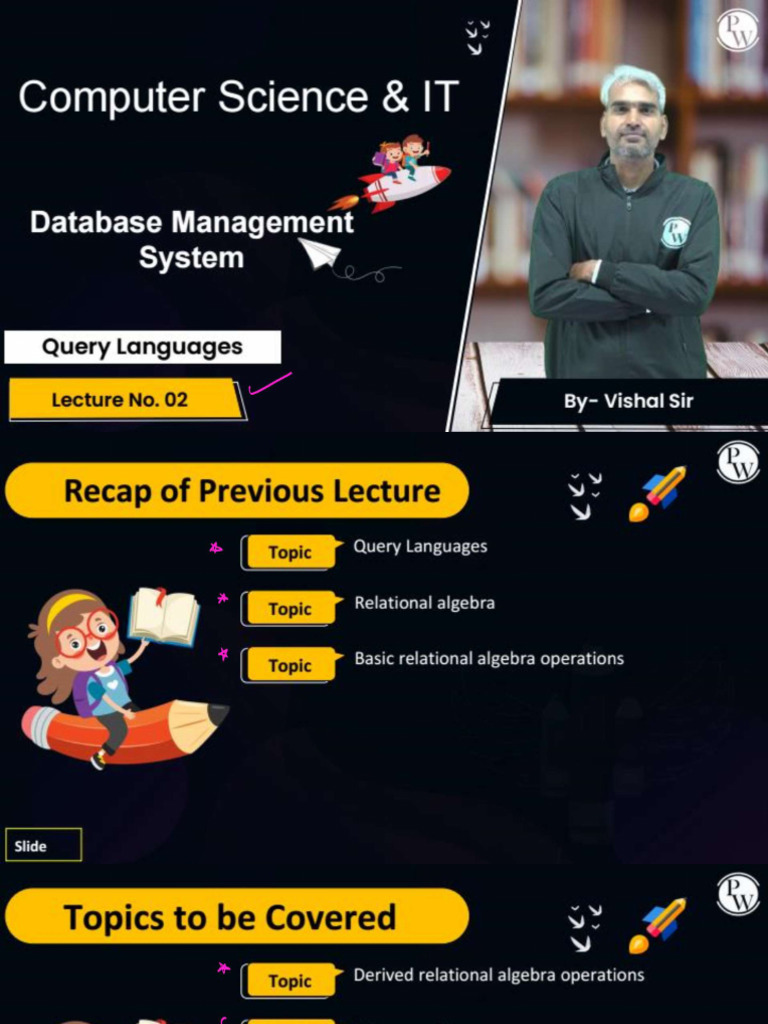 2-Query Languages 02 Class Notes | PDF