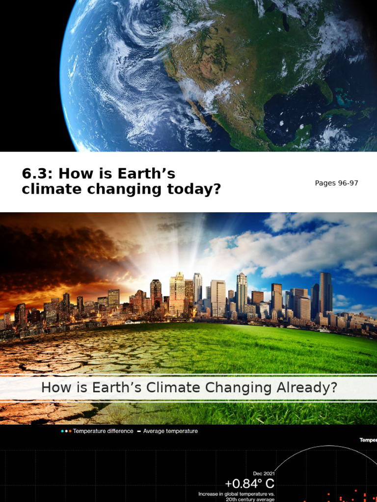 6.3 How Is Earth's Climate Changing Today | PDF