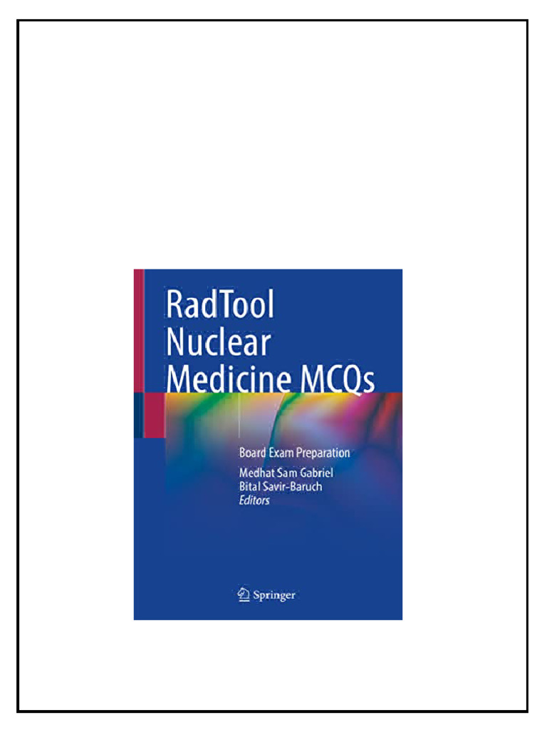 Radtool Nuclear Medicine Mcqs Board Exam Preparation 1st Ed 2021 Medhat ...
