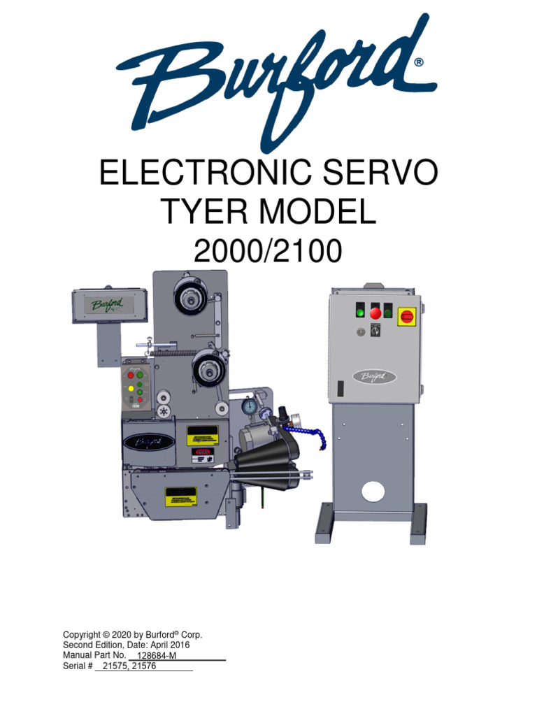 Burford® Servo Tyer Safety Manual | PDF | Electrical Connector | Relay