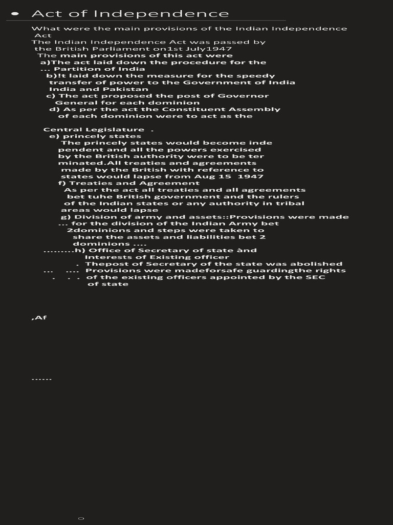Act of Independence | PDF