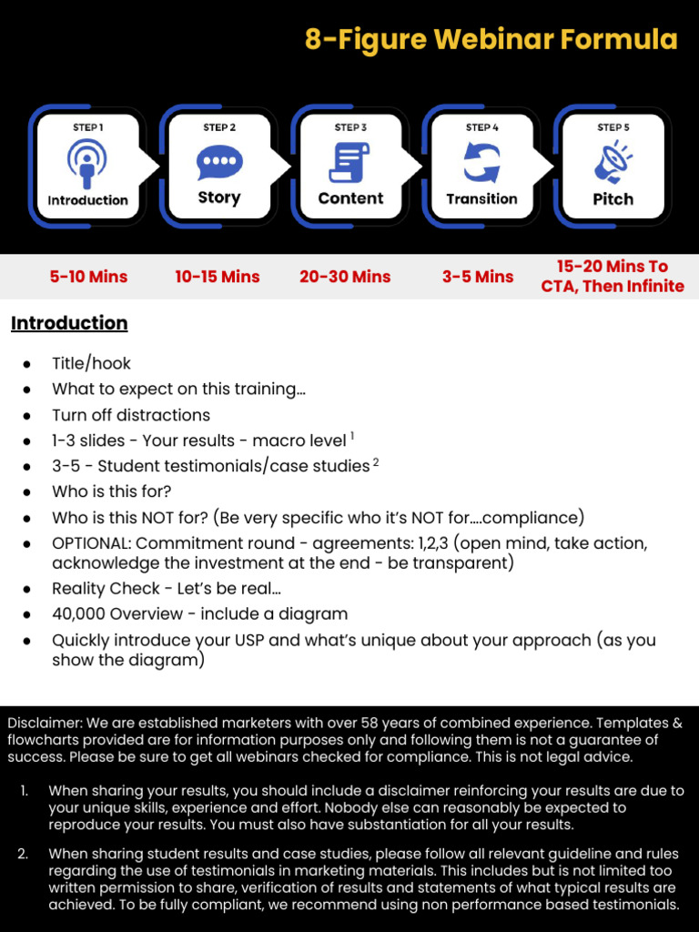 Webinar Formula Handout Sep 2023 1 | PDF