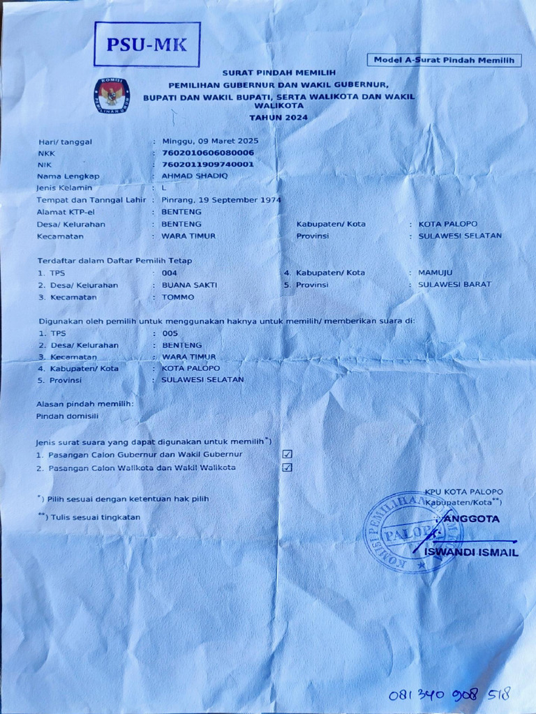 C Pemberitahuan DPTB 05 Benteng | PDF