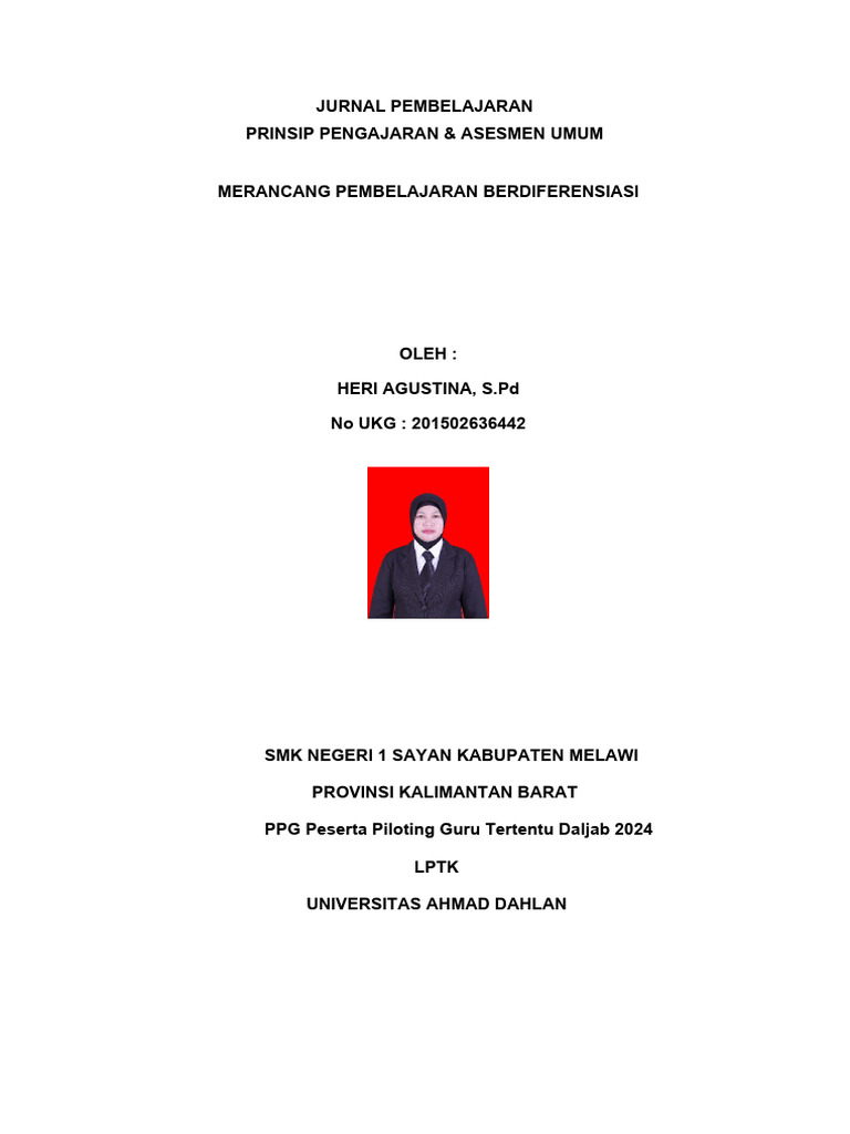 Jurnal Pembelajaran Modul 1 Heri PDF | PDF