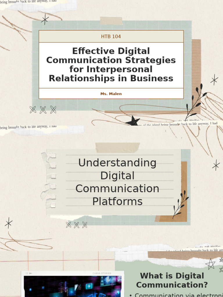 Effective Digital Communication Strategies For Interpersonal ...
