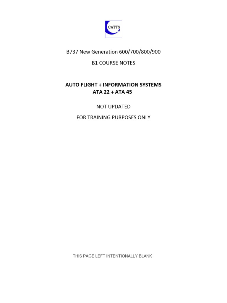 B737 NG Ata 22 Auto Flight | PDF | Aircraft Flight Control System ...