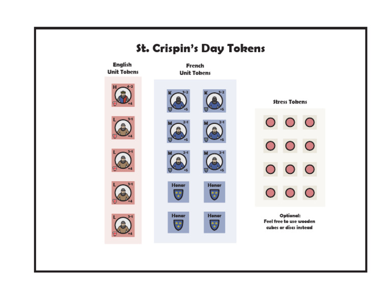 St. Crispin's Day Tokens v2 | PDF