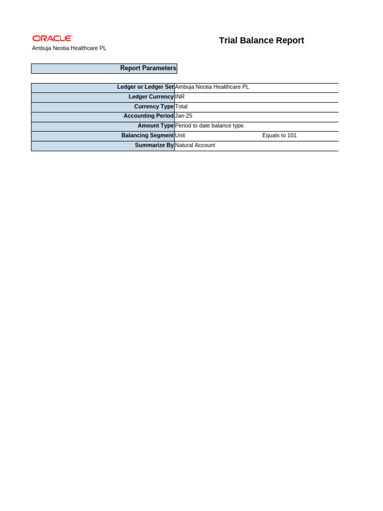 TrialBalance - Trial Balance Report | PDF | Banks | Debits And Credits