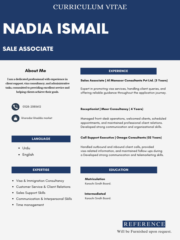 Nadia Isamail CV | PDF