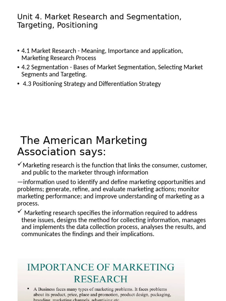 Principles of Marketing Unit 4 | PDF | Market Segmentation | Marketing