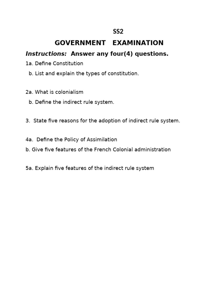 Features of Indirect Rule Explained | PDF