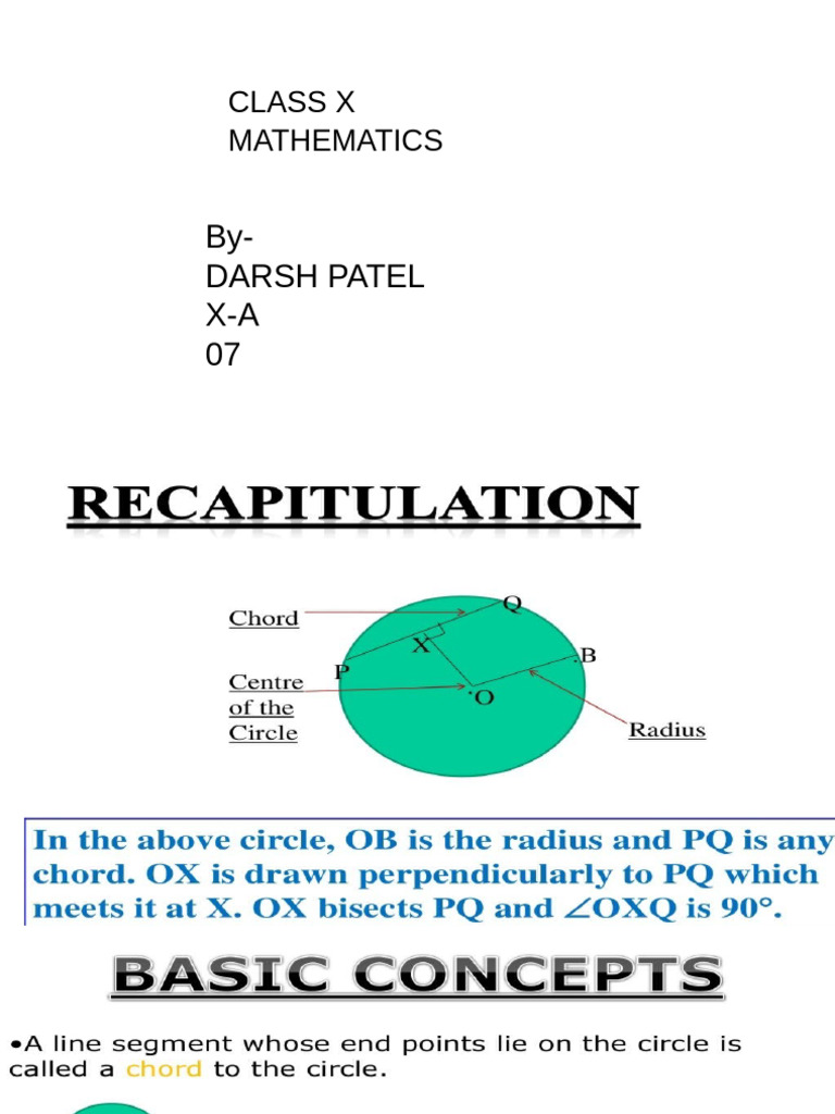 Chapter 10 Circles | PDF