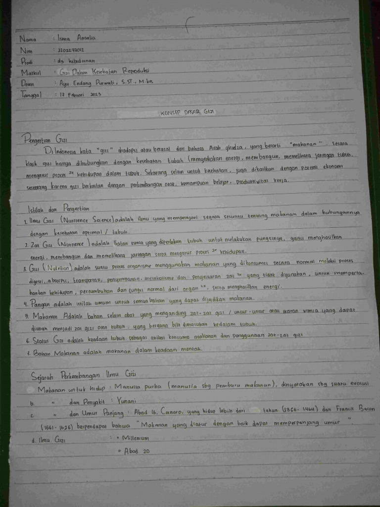 Gizi Dalam Kesehatan Reproduksi, Isma Amalia - Compressed - 11zon | PDF