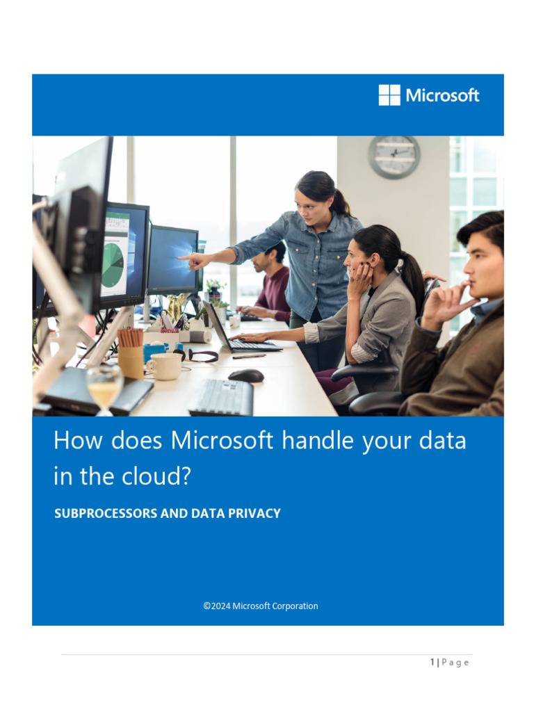 Subprocessor and Data Privacy Whitepaper Updated | PDF | Cloud ...