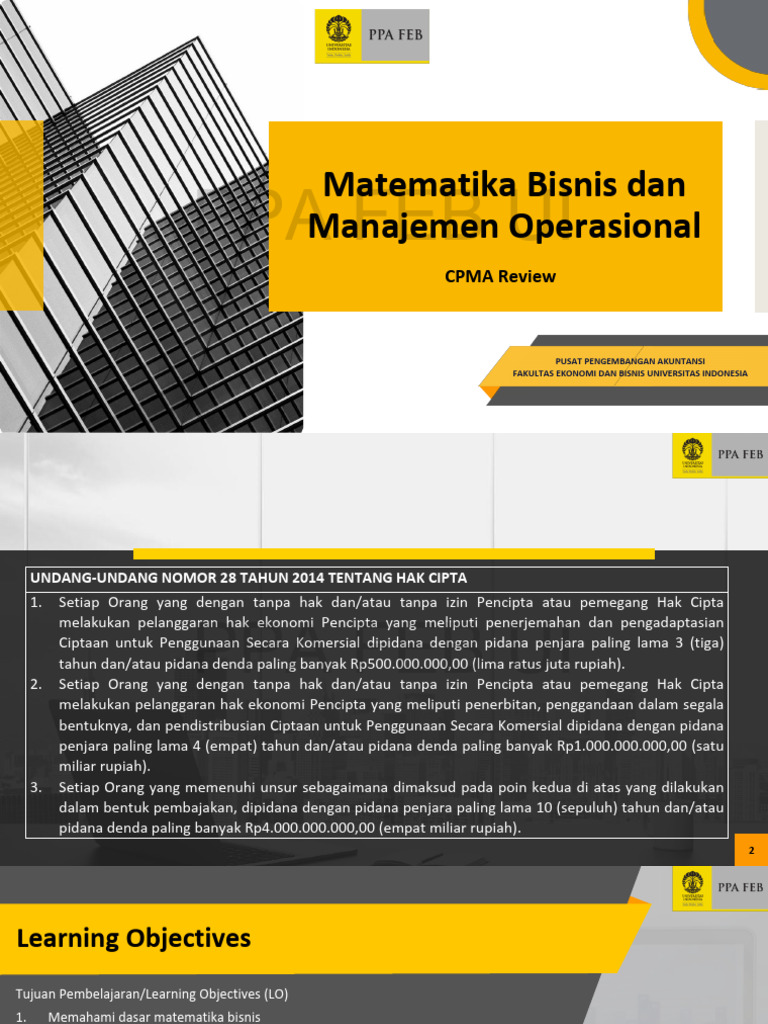 Soal Dan Pembahasan - Matematika Bisnis Dan Manajemen Operasi - Rev 2024 - Rev Hilda 25.03.2024 ...