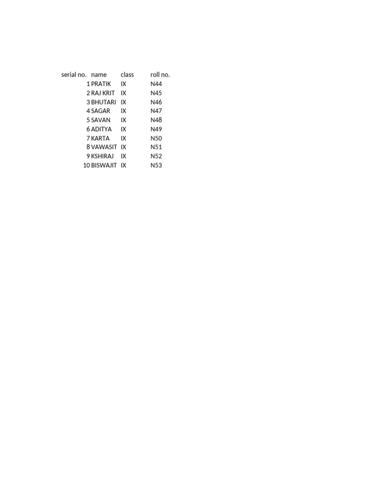 Tuition Students Record | PDF