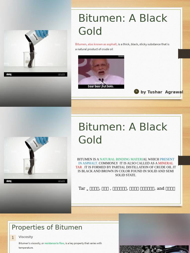 Bitumen A Black Gold | PDF | Petroleum | Materials