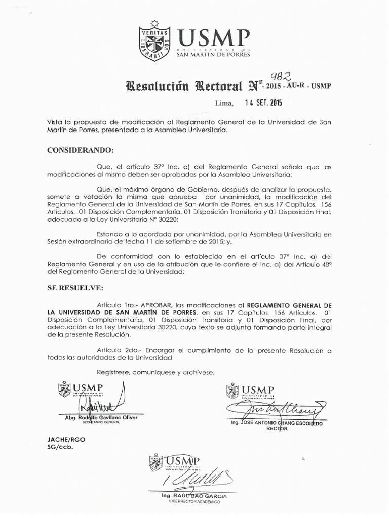 Reglamento General | PDF