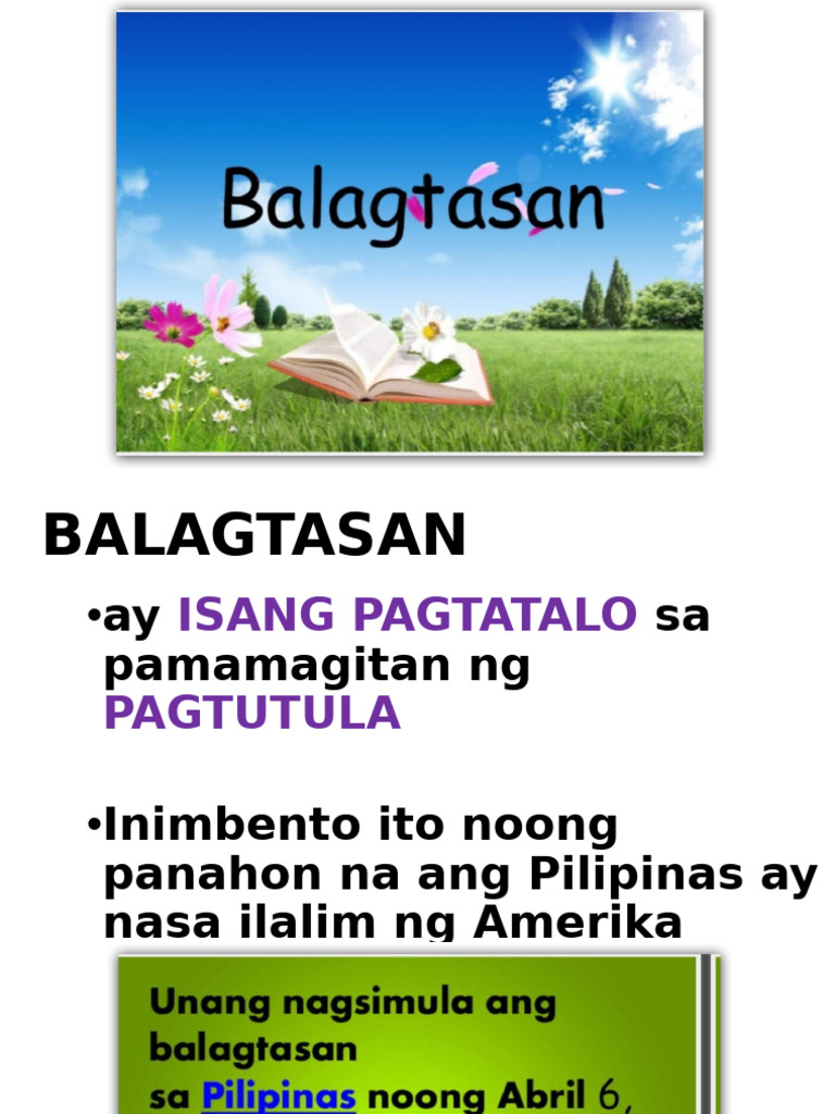 BALAGTASAN | PDF