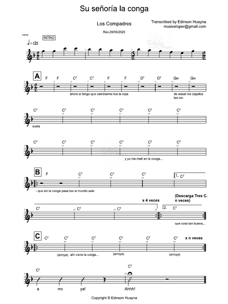 Su Señoria La Conga | PDF