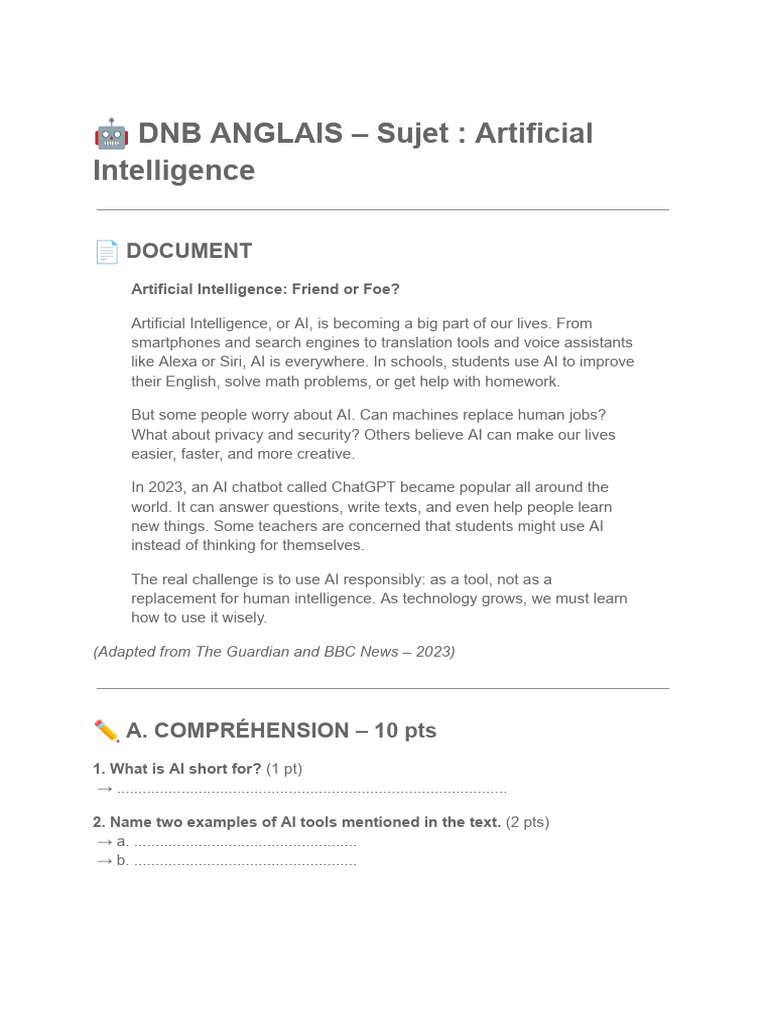 AI in Education: Benefits and Risks | PDF | Artificial Intelligence ...