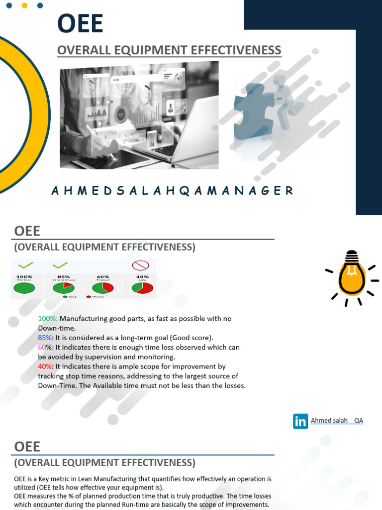 Understanding Overall Equipment Effectiveness | PDF | Business ...
