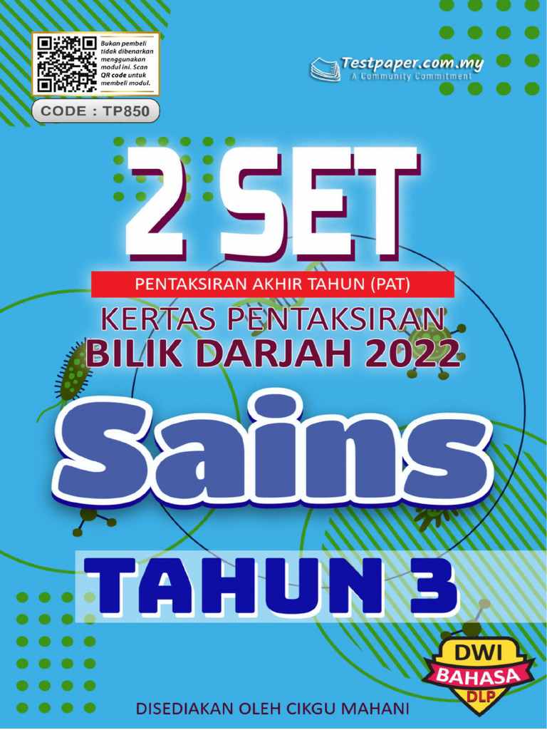 2-Set-Kertas-Sains-Persediaan-Pbd-Sesi-Akhir-2022-Tahun-3 New | PDF