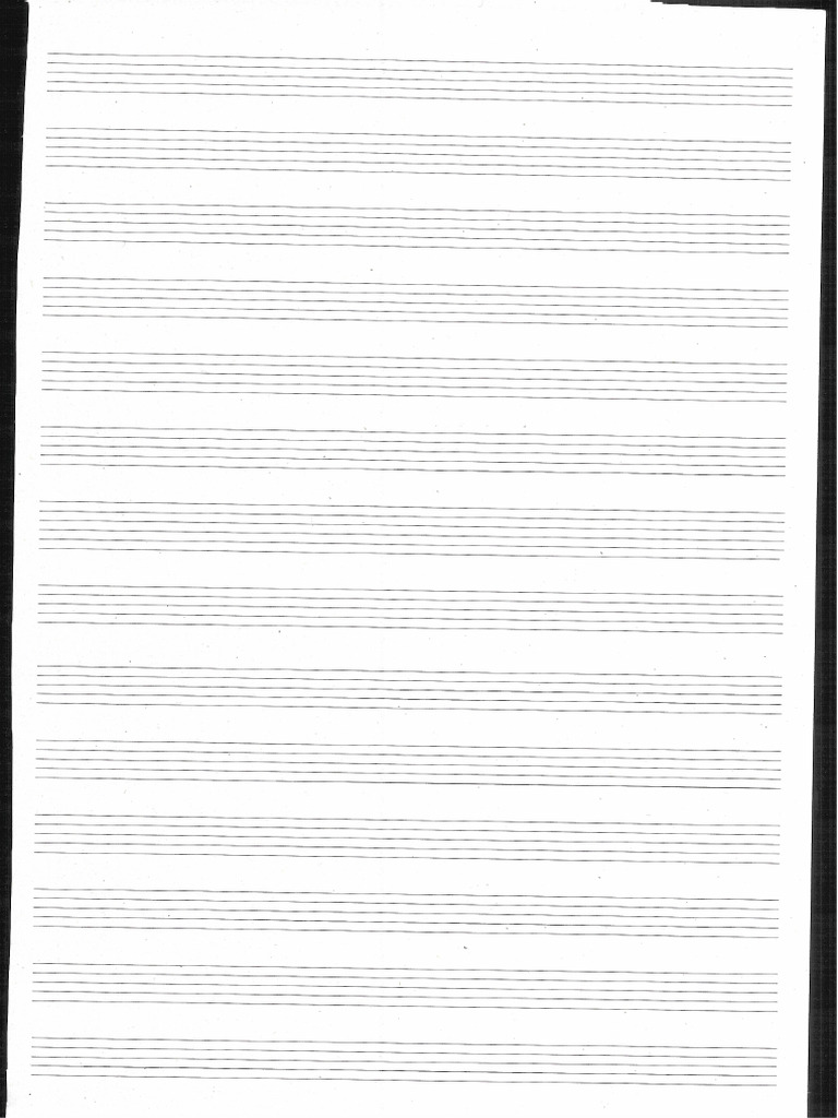 Hoja de Pentagramas | PDF