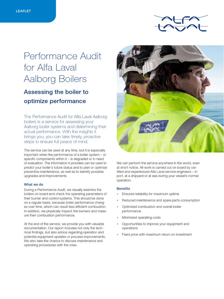 Performance Audit For Alfa Laval Aalborg Boilers Product Leaflet en 1 ...