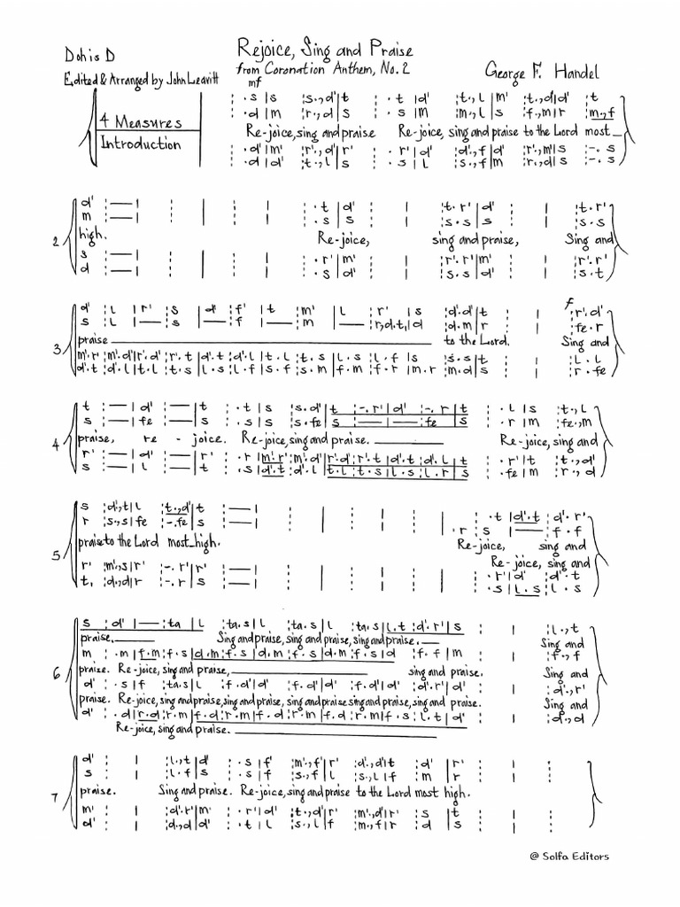 Rejoice Sing and Praise - Leavitt | PDF