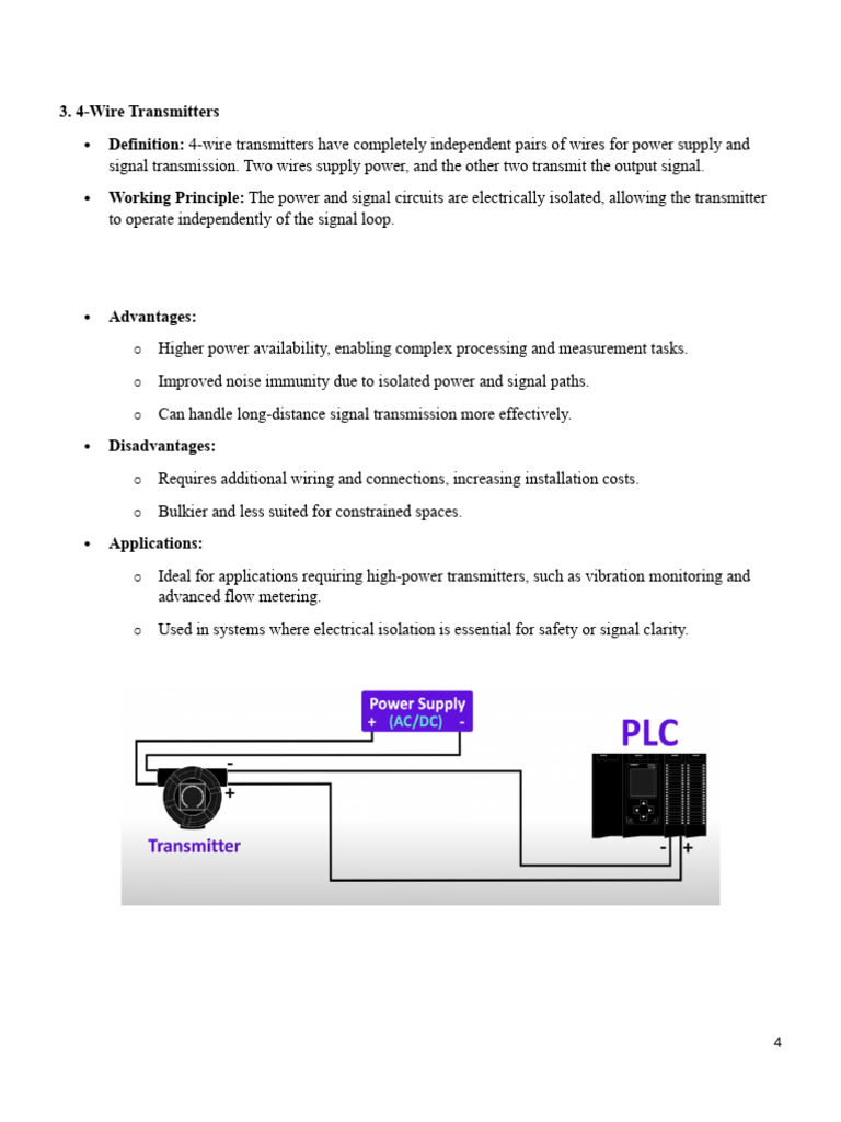 2-Wire, 3-Wire, and 4-Wire Transmitters | PDF | Transmitter ...