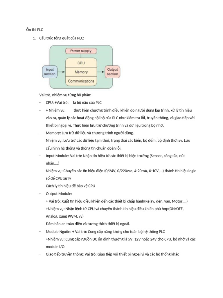 Ôn Thi PLC | PDF