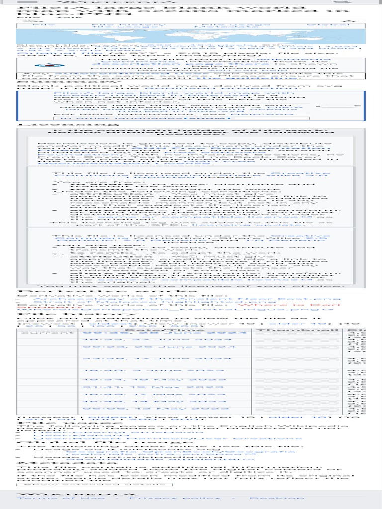 Large Blank World Map with Oceans | PDF | Computing
