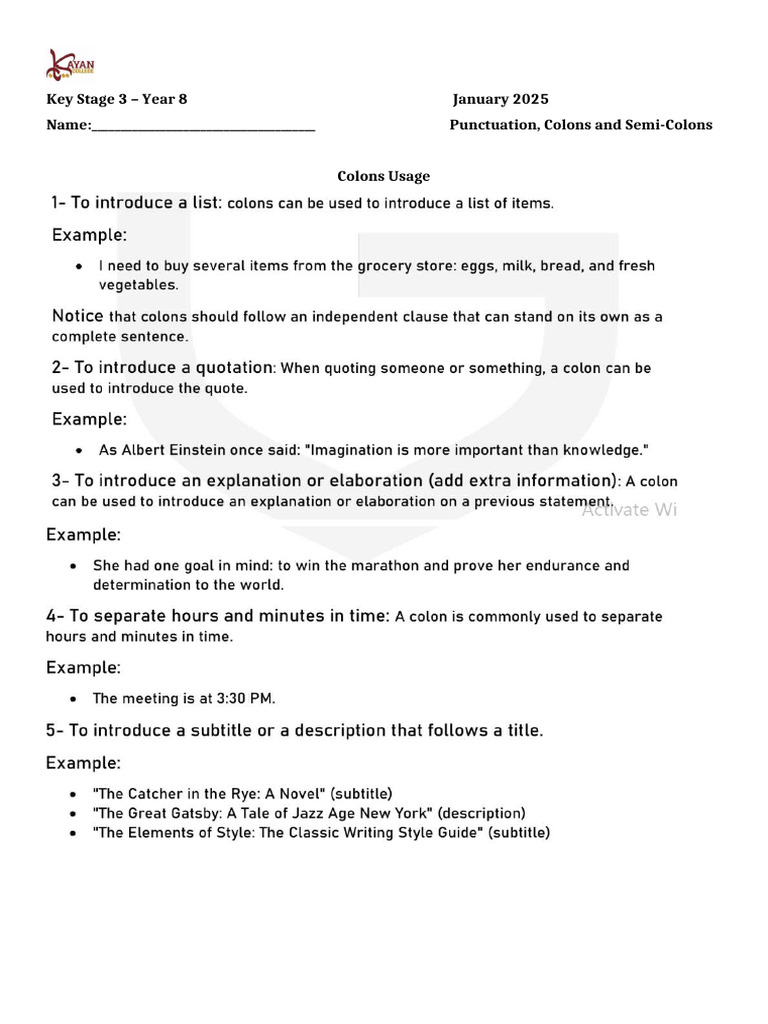 Colons-Semi Colons Final | PDF | Social Psychology | Psychology