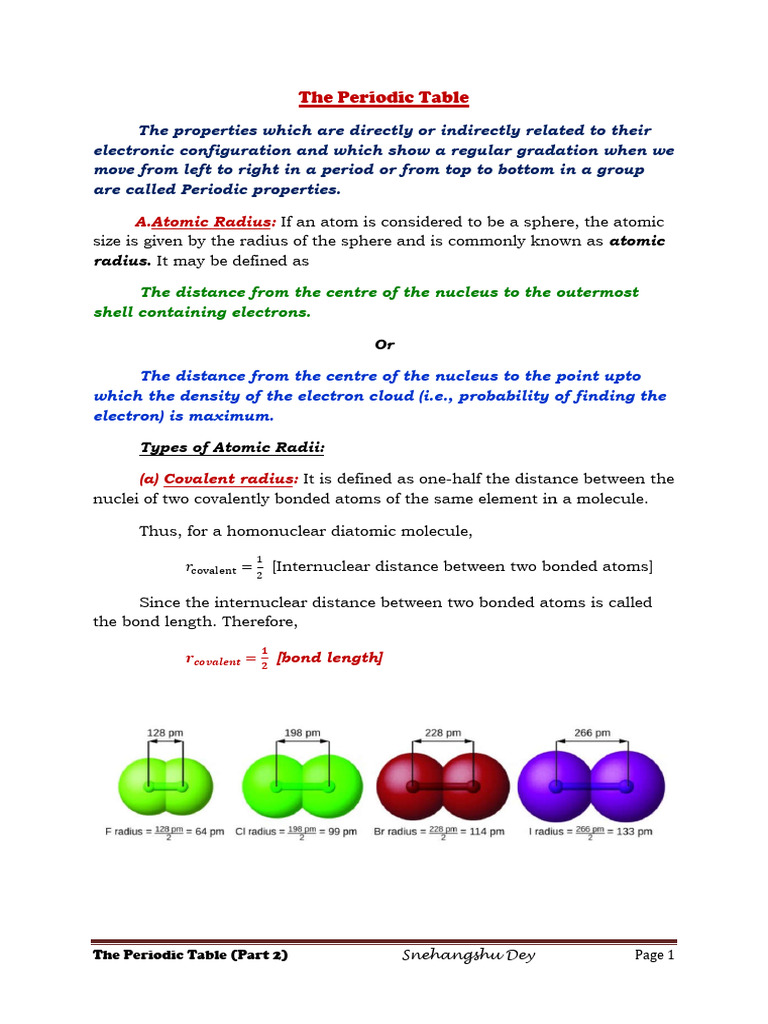 The Periodic Table (Part 2) | PDF | Ion | Electron Configuration